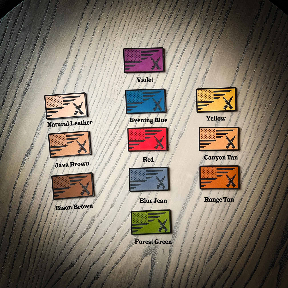 Bullets/American Flag - Leather Patch (Made to Order) – Pariah 31